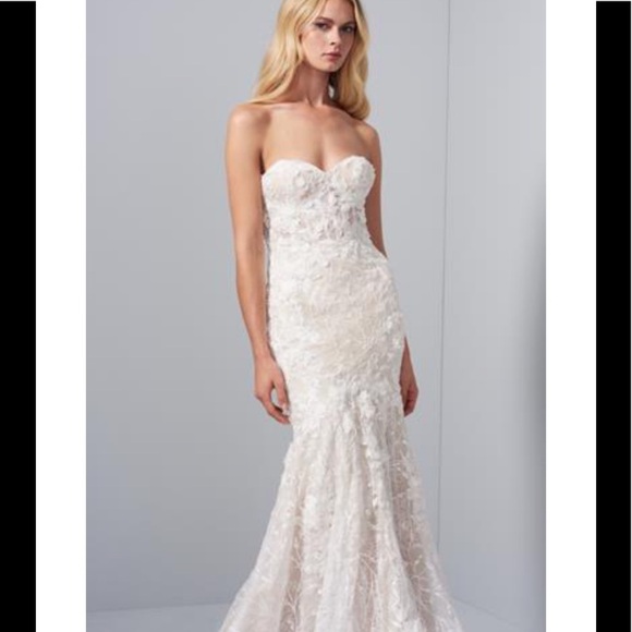 allison Webb | Dresses | Allison Webb Ivory Evie Floral Lace Wedding ...